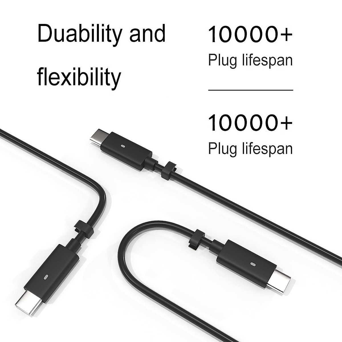 65W USB C Laptop Charger for Dell Latitude 5285 5289 5290 7212 7275 7285 7290 7390 7420 Dell XPS 13 9350 9360 9365 9370 9380 Chromebook 3100 3400 5190 LA65NM190 HA65NM190 DA65NM190 Power Supply