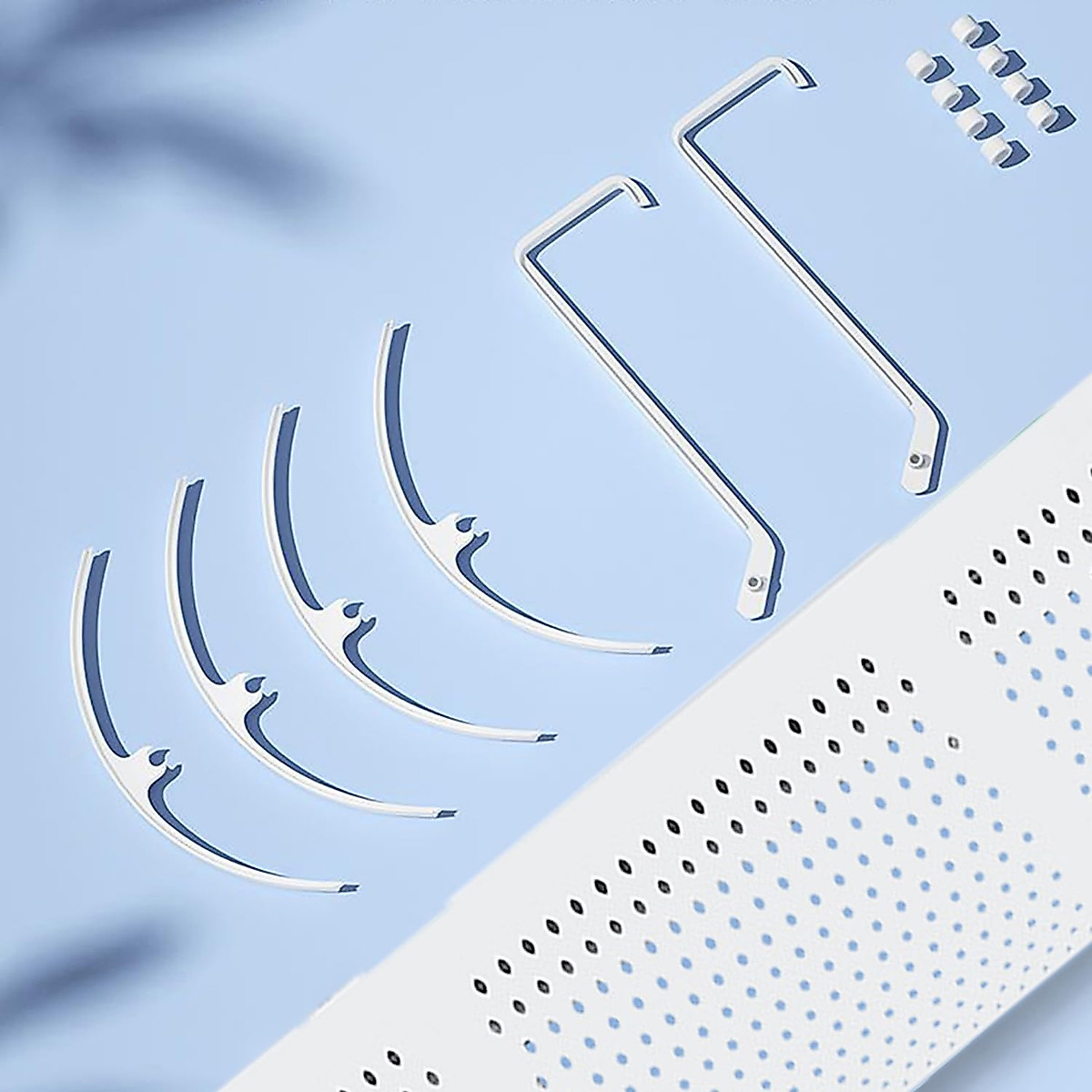 Air Conditioner Deflector, Universal Adjustable Confinement Air Deflector Helps Cooling/Heating Air Circulation, Wind Direction Baffle for Home/Room/Office/Elderly, Babies, Pregnant Women