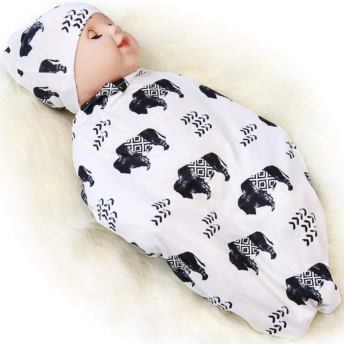 Buffalo Baby Car Seat Cover and Swaddle Cocoon