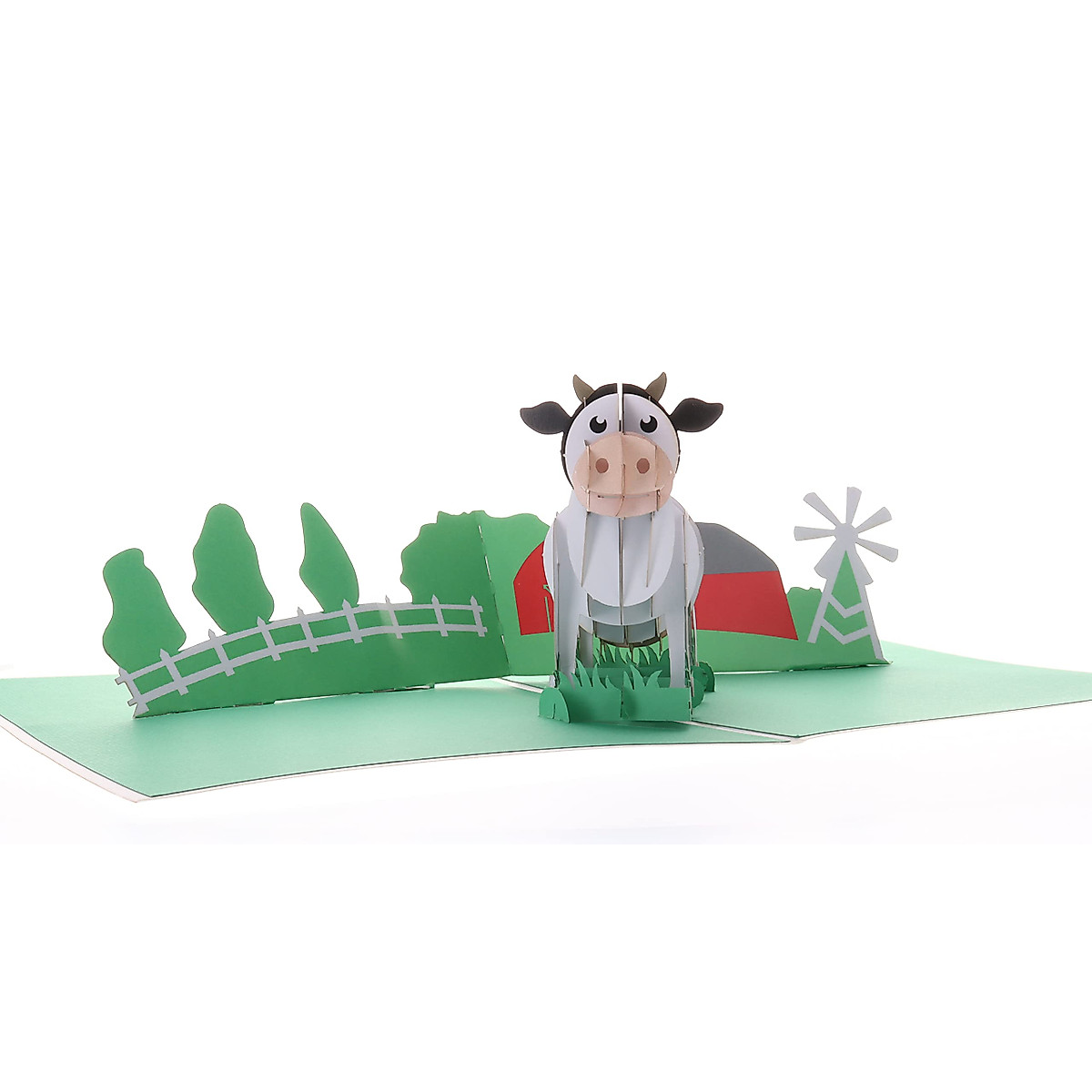 iGifts And Cards Awesome Dairy Cow 3D Pop Up Greeting Card - Retirement Thank You Card, Cute Farm Animal Themed Card, Housewarming Gift, Funny Happy Birthday Mom Card, Friendship Card