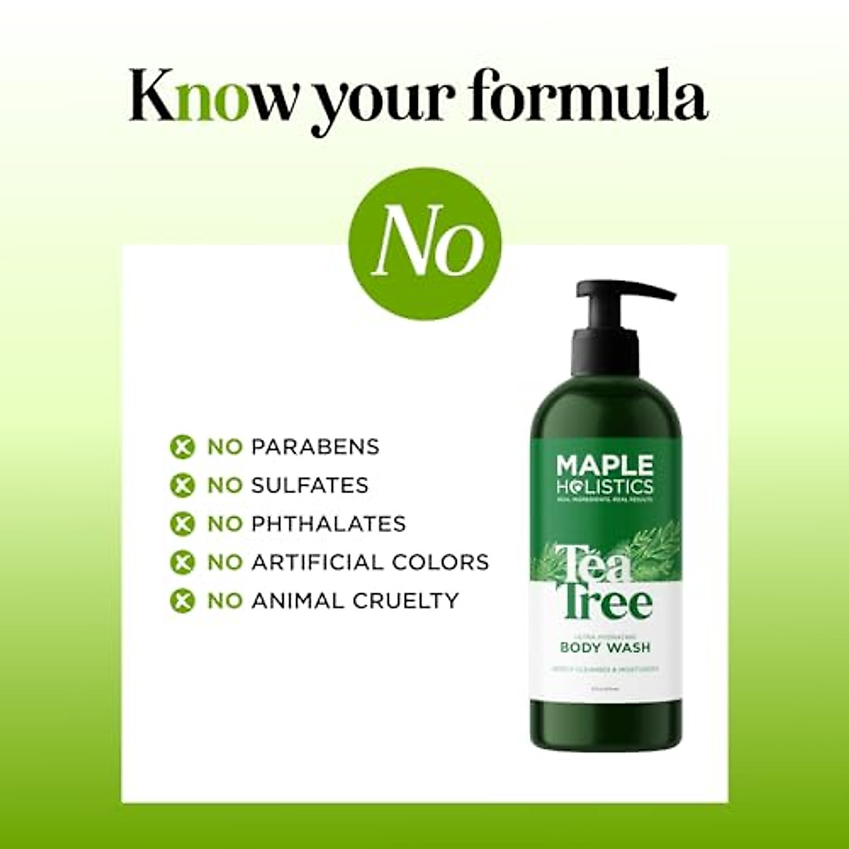 Tea Tree Oil Body Wash - Hydrating Shower Gel Tea Tree Body Wash for Women and Men - Women and Mens Body Soap with Peppermint and Tea Tree Essential Oil and Moisturizing Body Wash for Dry Skin Care