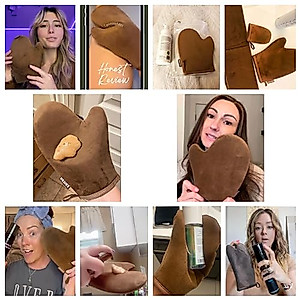 GAIYAH Self Tanning Mitt Applicator Self Tanner Mitt Applicator Tanning Mitts Self Tanner With Thumb Ultra Soft Tanning Glove For Self Tan Mitt Applicator