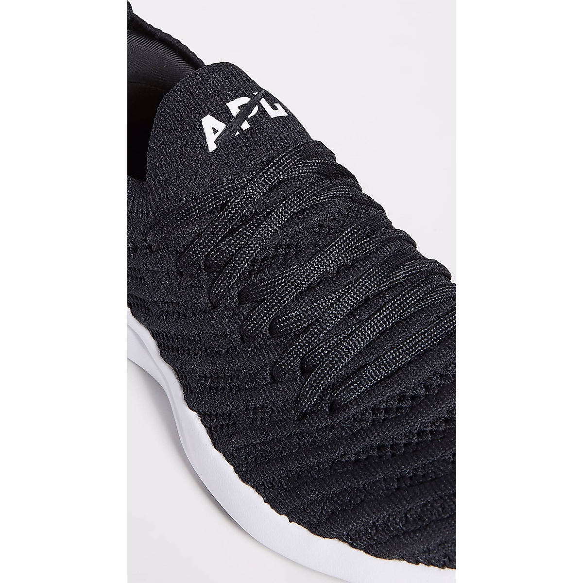 APL: Athletic Propulsion Labs Women's Techloom Wave Sneakers, Black/White, 6.5 Medium US