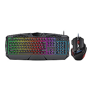 Computers & Accessories Gaming Keyboard Mouse Multimedia Office Mechanical Large Keyboard and Mouse Set Boards