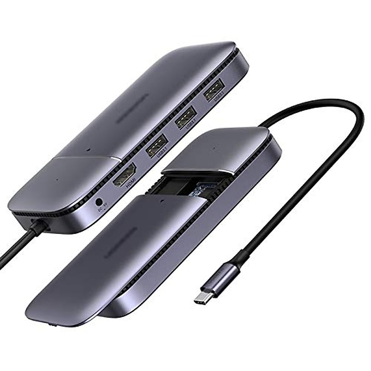 WJCCY USB C HUB USB Type C 3.1 to M.2 B-Key HDMI 4K 60Hz USB 3.1 10Gbps USB C HDMI HUB Splitter