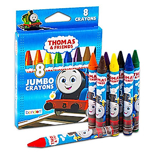 Thomas the Train Board Books Set - 12" My First Mini Thomas Books, Thomas and Friends Jumbo Crayons, and More (Thomas and Friends Travel Activity Set)