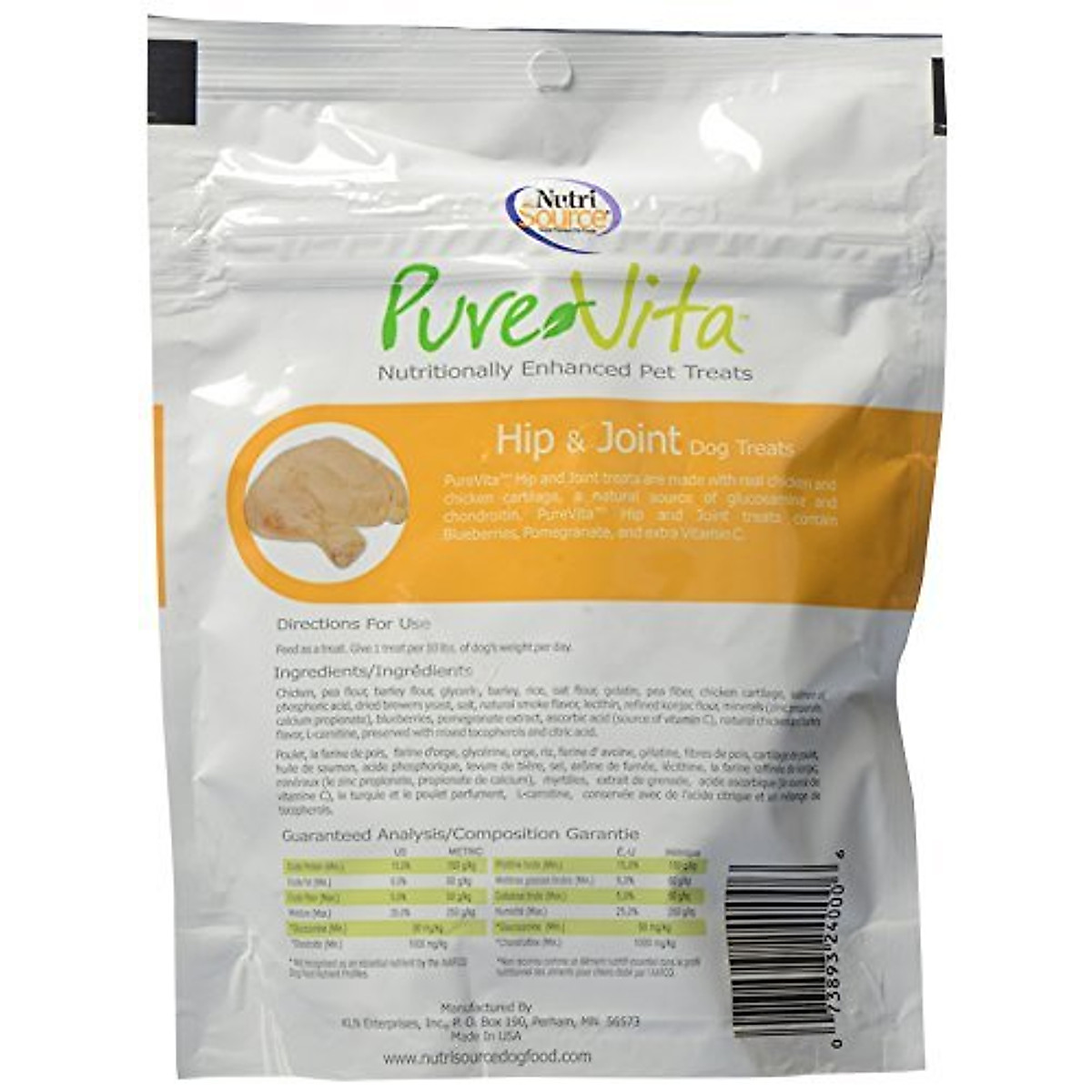 Pure Vita, Dog Treats, Hip & Joint, 6 Oz