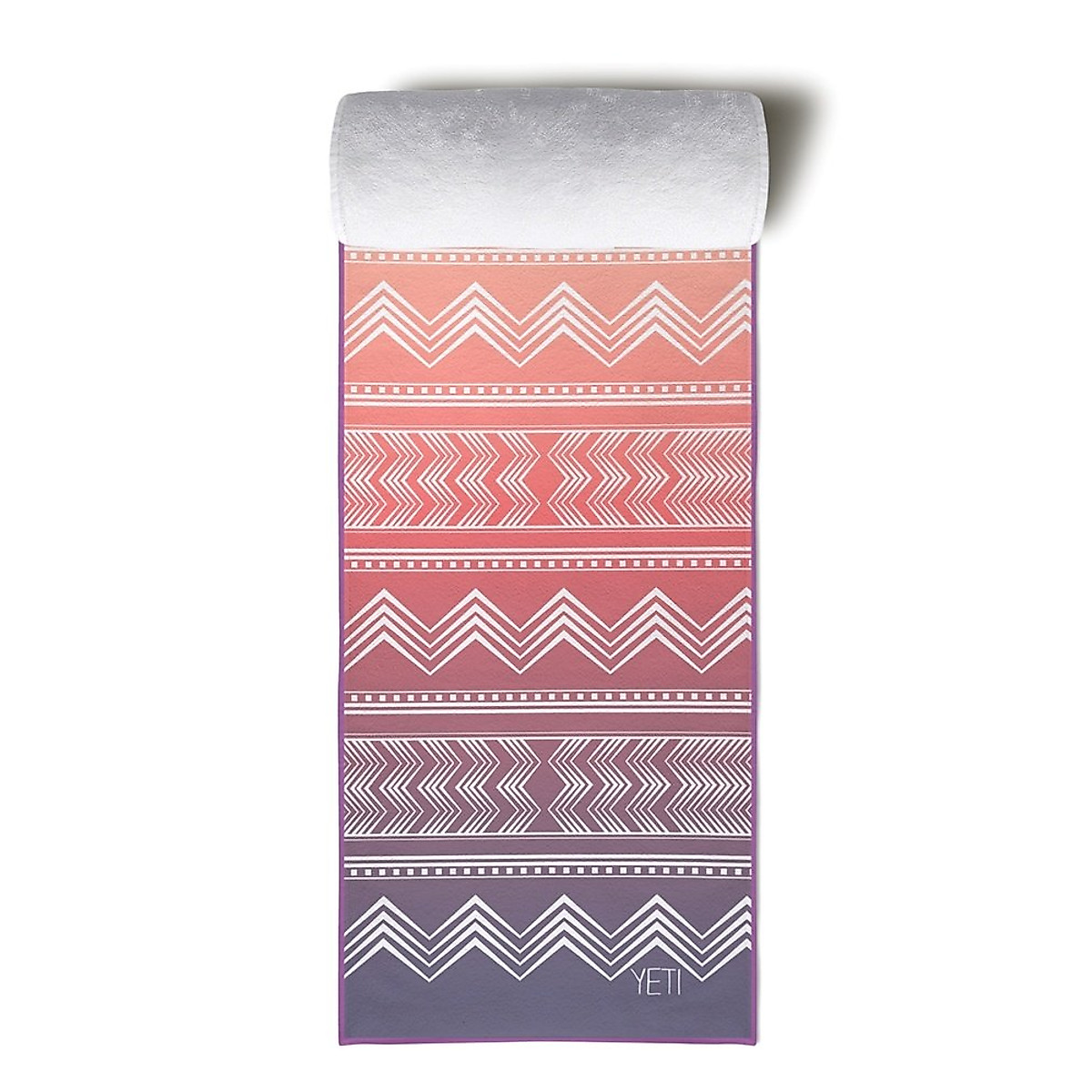 YETI YOGA Non-Slip Yoga Towel Highly Absorbent Eco-Friendly Lightweight Washable Non-Toxic Yoga Mat Towel for Men and Women, 72 Inches Long