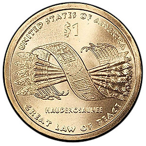 2010 D Pos. A Satin Finish Sacagawea Native American Great Law of Peace Dollar Choice Uncirculated US Mint