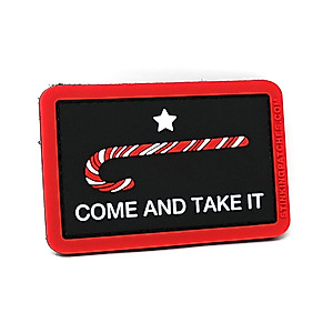 Candy Cane PVC Hook and Loop Patch Bundle - Hilarious Christmas Patches