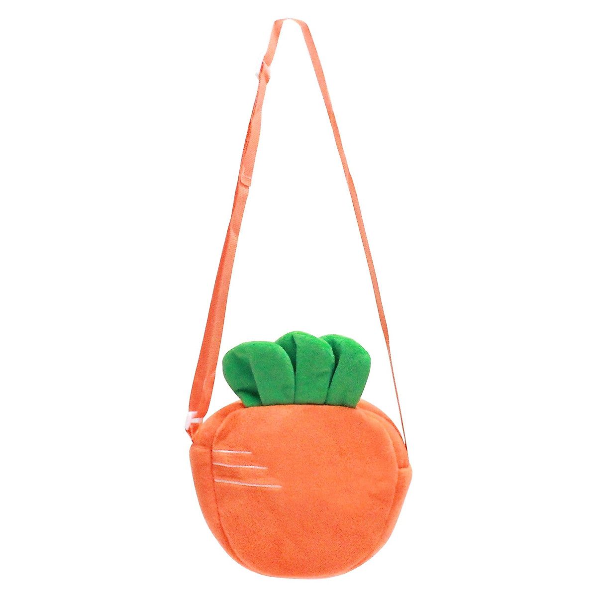 Van Caro Velvet Mini Carrot Purse, Women Cute Fruit Bag Crossbody Shoulder Bag