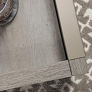 Sauder Manhattan Gate Coffee Table, L: 31.02" x W: 30.95" x H: 16.06", Mystic Oak finish