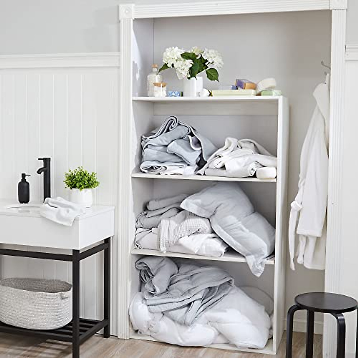 Rubbermaid Cleverstore Home/Office Organization 71 Quart Latching Plastic Storage Tote Container Box Bin with Lid, Clear (8 Pack)