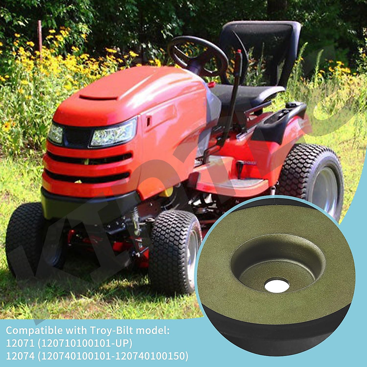 GW-2111 Horse Tiller Reverse Disc (3 3/4") - by KINTLE - Compatible with Troybilt Horse Tillers Dp Models Built Since 1989, Replaces GW-1919, 756-04171