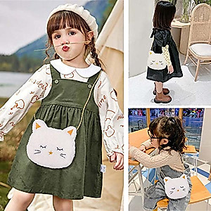 Krinisou Christmas Crafts and White Cat Purse for Kids 5-12, Christmas Stocking Stuffers for Kids Xmas Present