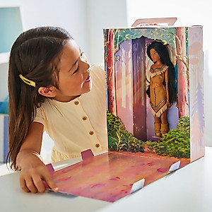 Disney Store Official Pocohontas Story Doll, Pocohontas, 11 inches, Fully Posable Toy in Glittering Outfit - Suitable for Ages 3+ Toy Figure, Gifts for Girls, New for 2023?
