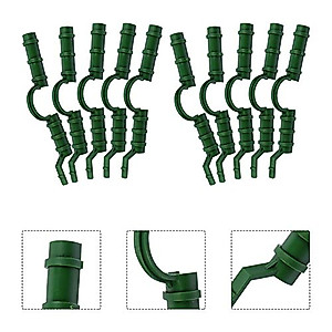 Cabilock 20pcs Garden Building Tube Clip Greenhouses Row Covers Clips Shelters Banner Frame Greenhouse Frame Pipe Tube Film Clip