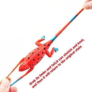 YiliUsAnwU 10 PCS Lizard Water Toys,Color Changing Chameleon Toys,Stretchy Animal Toys,for 3 Years and up,for Goodie Bag Fillers,Classroom Rewards,Kids Easter Basket