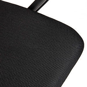 Mind Reader Wheels Office Chair, 22.5" L x 22.5" W x 37" H, Silver