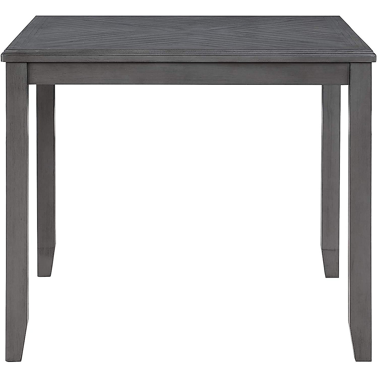 New Classic Furniture Gia 5-Piece Counter Set with 1 Table and 4 Chairs, 42-Inch, Gray