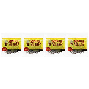 Mingua Mild Beef Jerky 4 Pack (4-3.5oz Packages * 14oz total)