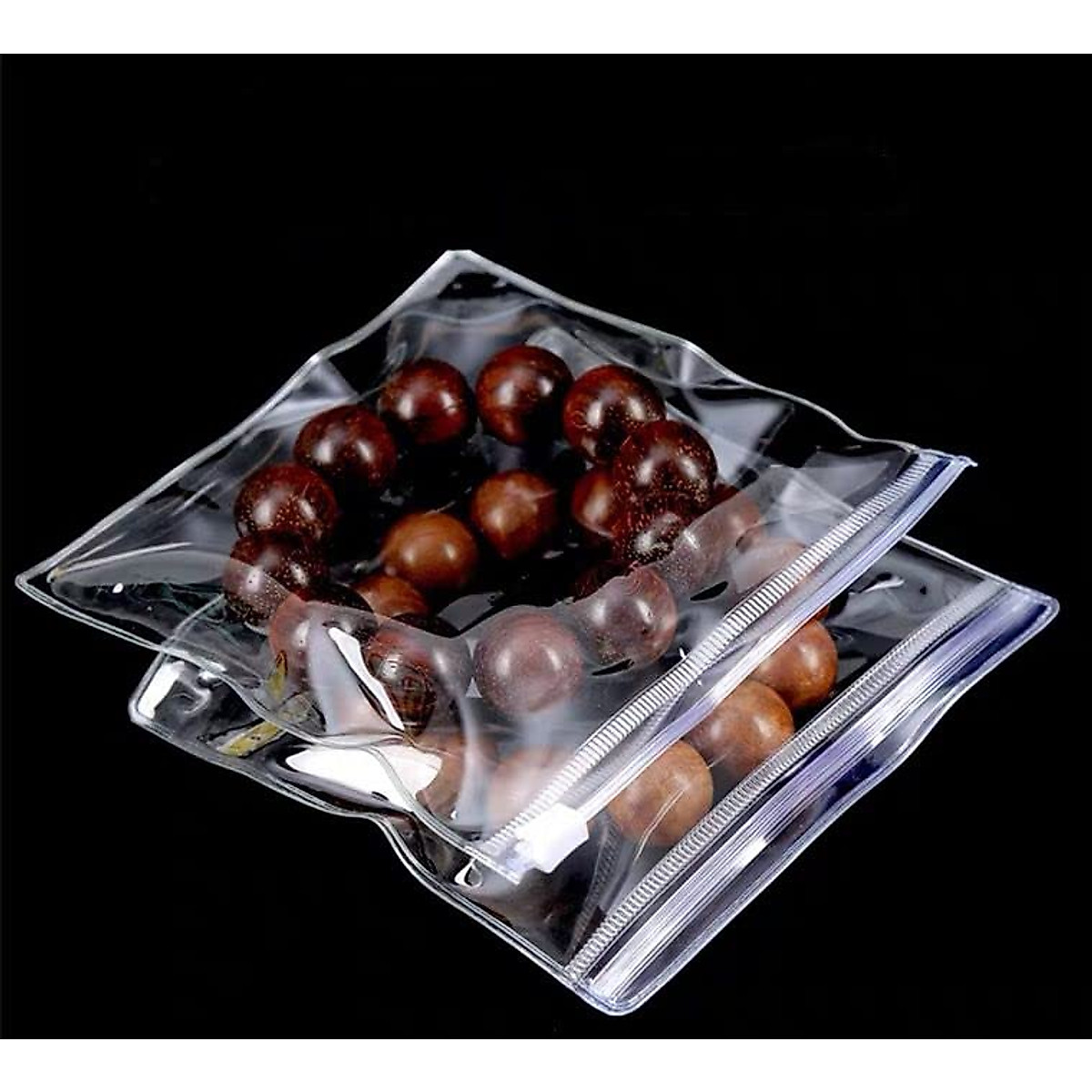 30 Self Seal PVC Pack Zipper Lock Bags,Clear Jewelry Anti Oxidation Bag Clarity Tarnish Prevention,Small Sealed Bag,Resealable packaging or Storage Accessories, Cable Organizer Bag(15x18cm/ 6x7inch)