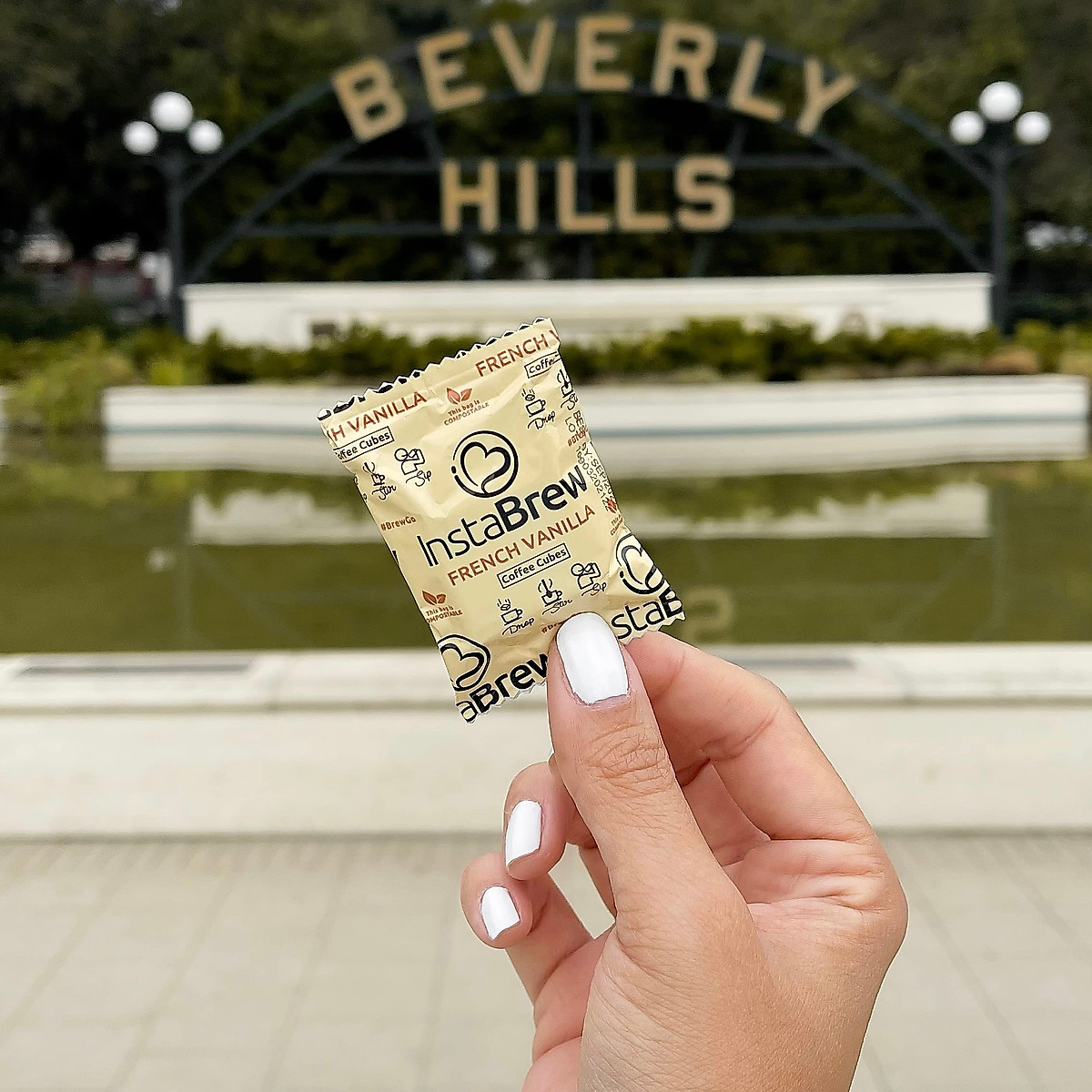 Instabrew French Vanilla Coffee Cubes - Hot or Iced, Lightly Sweetened, Individually Packaged, Convenient, On-the-Go, Sustainable Packaging (12 Count - Pack of 1)