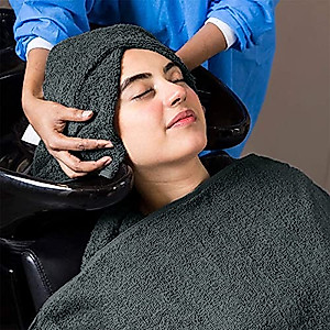 Avalon Salon Towels – 24 Pack Grey Hand Towels 100% Cotton Spa Towels – 16x27 inches Highly Absorbable Facial Towels Gym Towels Hair Towels and Face Towels Bulk Small Towels (Non Bleach Proof)