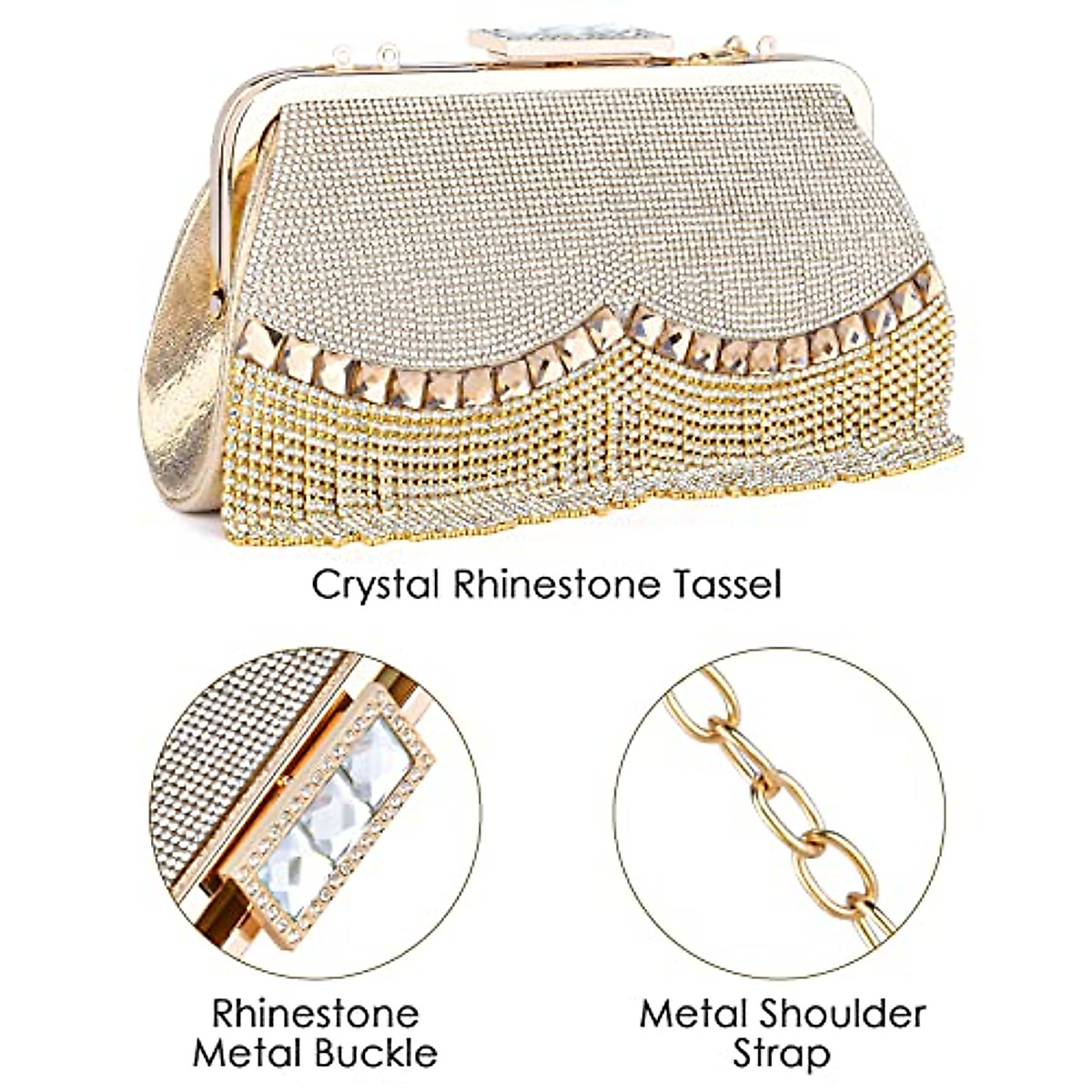 Evening Bag,Rhinestone Purse Sparkly Bag Silver Diamond Purses for Women 2023 Upgrade Evening Party Club Wedding Prom Rhinestone Handbag Hobo Bag Valentines Day Gifts for Her Wife
