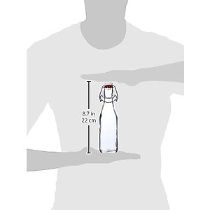 Bormioli Rocco occo Swing Bottle, 8.5 oz, 1 Count (Pack of 1), Clear