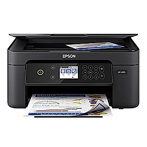 Epson Expression Home XP-4105 Wireless Small-in-One Color Inkjet Printer, White - Print Copy Scan - 2.4" Color LCD, 10 ppm, 5760 x 1440 dpi, Hi-Speed USB, Auto 2-Sided Printing, Voice Activated