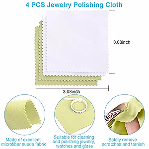 Ring Sizer Measuring Tool, Aluminum Ring Mandrel, 27 Pcs Premium Metal Ring Measurement Tool, Mens Womens Finger Gauge, 4 Sizes Ring Stick, 4 Pcs Polishing Cloth, US Ring Sizing Kit, by UUBAAR