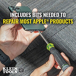Klein Tools 32328 Precision Screwdriver, 27-in-1 Multi-Bit Screwdriver, Bits for Apple Product Repair, Rare-Earth Magnet, Electronic Repair