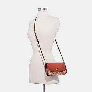 COACH Coated Canvas Signature Hayden Crossbody, Tan Rust, One Size