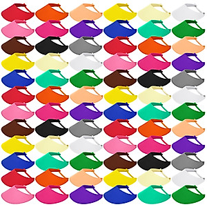 150 Pcs Kids Foam Visor Bulk with Coil Bands for Kids 15 Assorted Colors Foam Visor Colorful Sun Visors Summer Hats Golf Party Hats Supplies Bulk for Boys Girls Women Crafts Running Camping