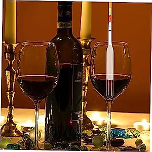 COLLBATH 2pcs Three Range Sugar Meter Wine Syrup Hydrometers Sweet Scales Sweet Measurements Hydrometer Test Tool Sugar Gauges Alcohol Tester Wine Measurements Wine Gauges Beer Gauges Glass