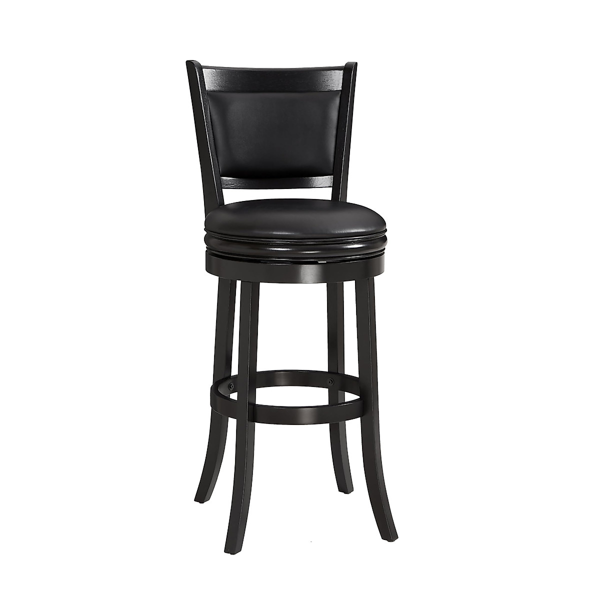 Ball & Cast Swivel Pub Height Barstool 29 Inch Seat Height Black Set of 1