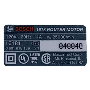 Bosch Parts 2610927972 Nameplate