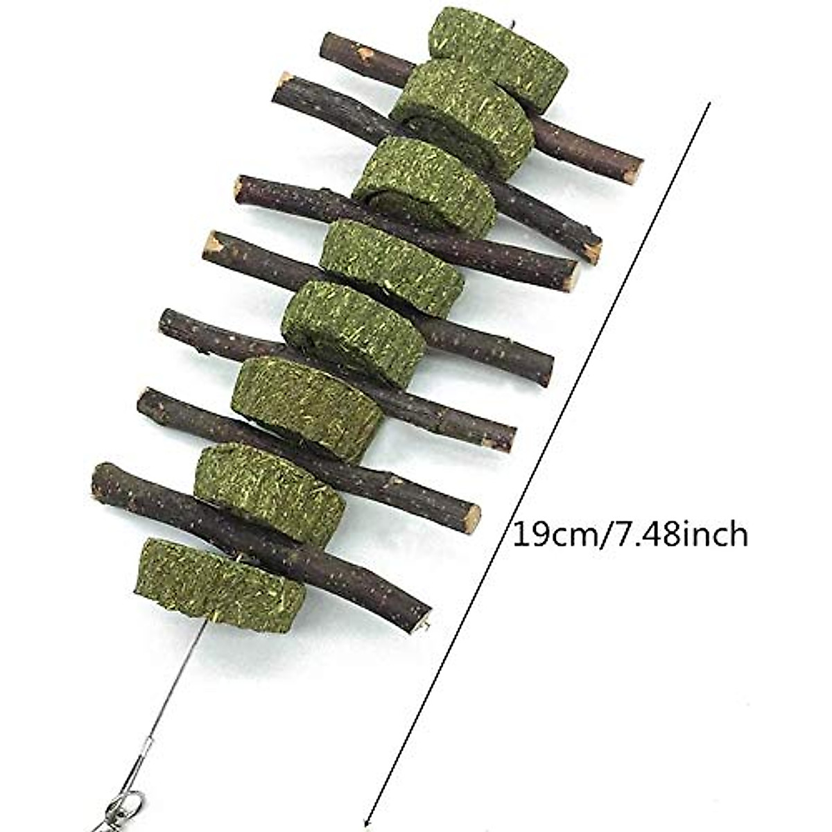 Fansisco Bunny Chew Toys for Teeth Grinding,Molar Rabbit Toys Organic Apple Chewing Sticks,Chew Treats and Balls for Hamster,Rabbit, Bunny, Chinchilla, Guinea Pig, Small Animal