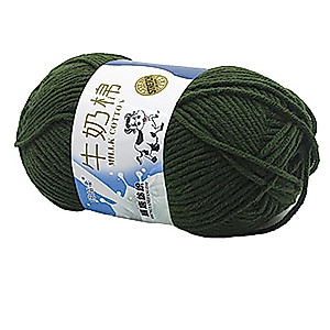 2 Set 1 Roll 5-Strand Wool Yarn Soft Warm DIY Beginner Needlework Hand Knitting Crochet Yarn Ball for Sewing Shop Crochet Thread