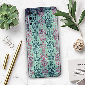 DesignSkinz Multicolor Grunge Tribal Pattern Protective Vinyl Decal Wrap Skin Cover Compatible with The Samsung Galaxy S20 (Screen Trim & Back Glass Skin)