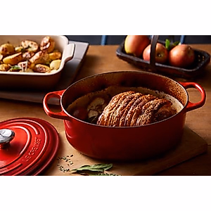 Le Creuset Enameled Cast Iron Signature Oval Dutch Oven, 2.75 qt., Cerise
