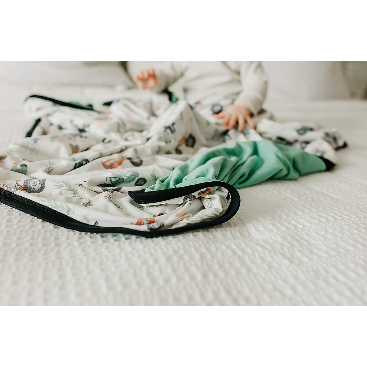 Copper Pearl Three-Layer Baby Blanket: Soft Baby Quilts for Boys and Girls | Breathable, Cozy, Toddler Blanket | Baby Quilt for Newborns | 46x46 Premium Polyester/Rayon | Jo