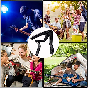 Capo,Guitar Capo for Acoustic Electric Guitar (Black Cpao)