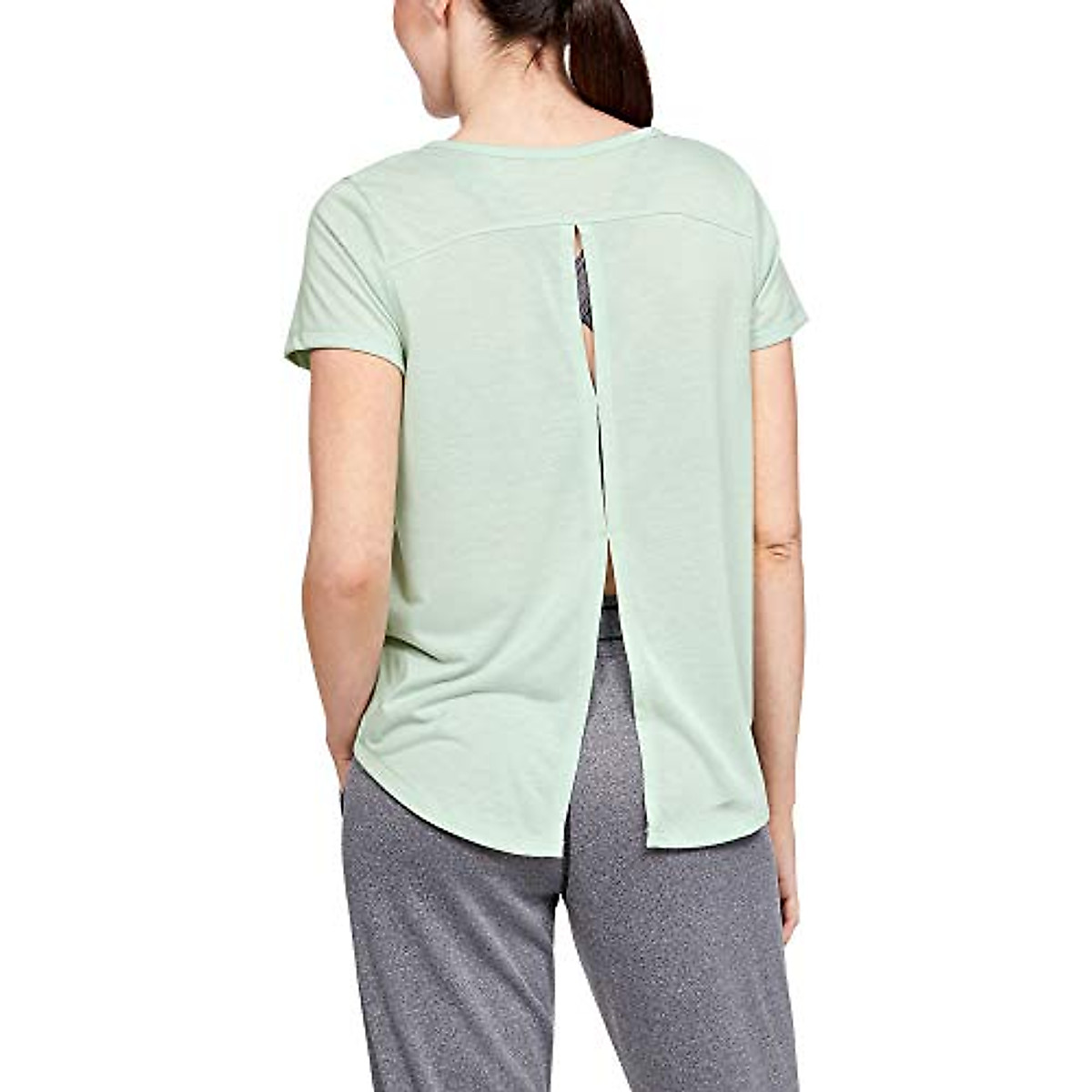Under Armour Whisperlight Short-sleeve Shirt, Atlas Green (189)/Metallic Silver, XX-Large