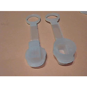 ABA 5pcs Plastic Dust Covers for HV or CF Shutter Locks (for Keyed Locks)