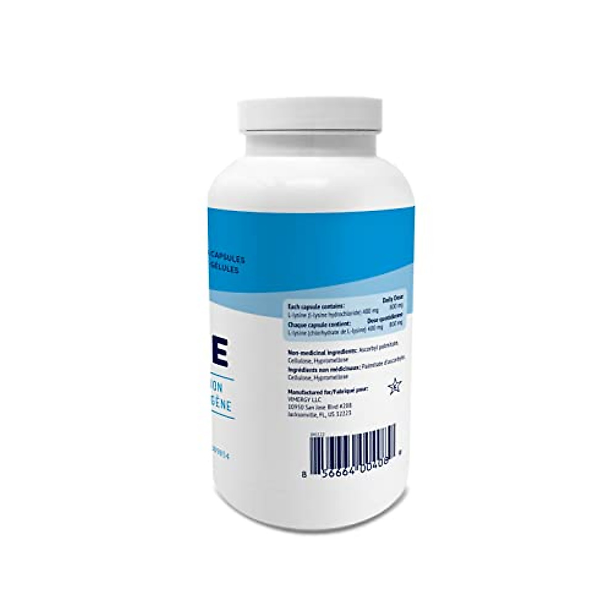 Vimergy L-Lysine 500MG Capsules, 270 Servings – Essential Amino Acid – Supports Immune System, Healthy Skin, Muscles, Bone & Tissue – Vegetarian, Non-GMO, No Gluten, Kosher (270 count)