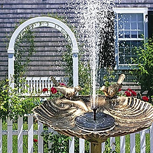 n/a Floating Solar Fountain Garden Water Fountain Pool Pond Decoration Solar Panel Powered Fountain Water Pump Garden Decoration (Size : 13cm)