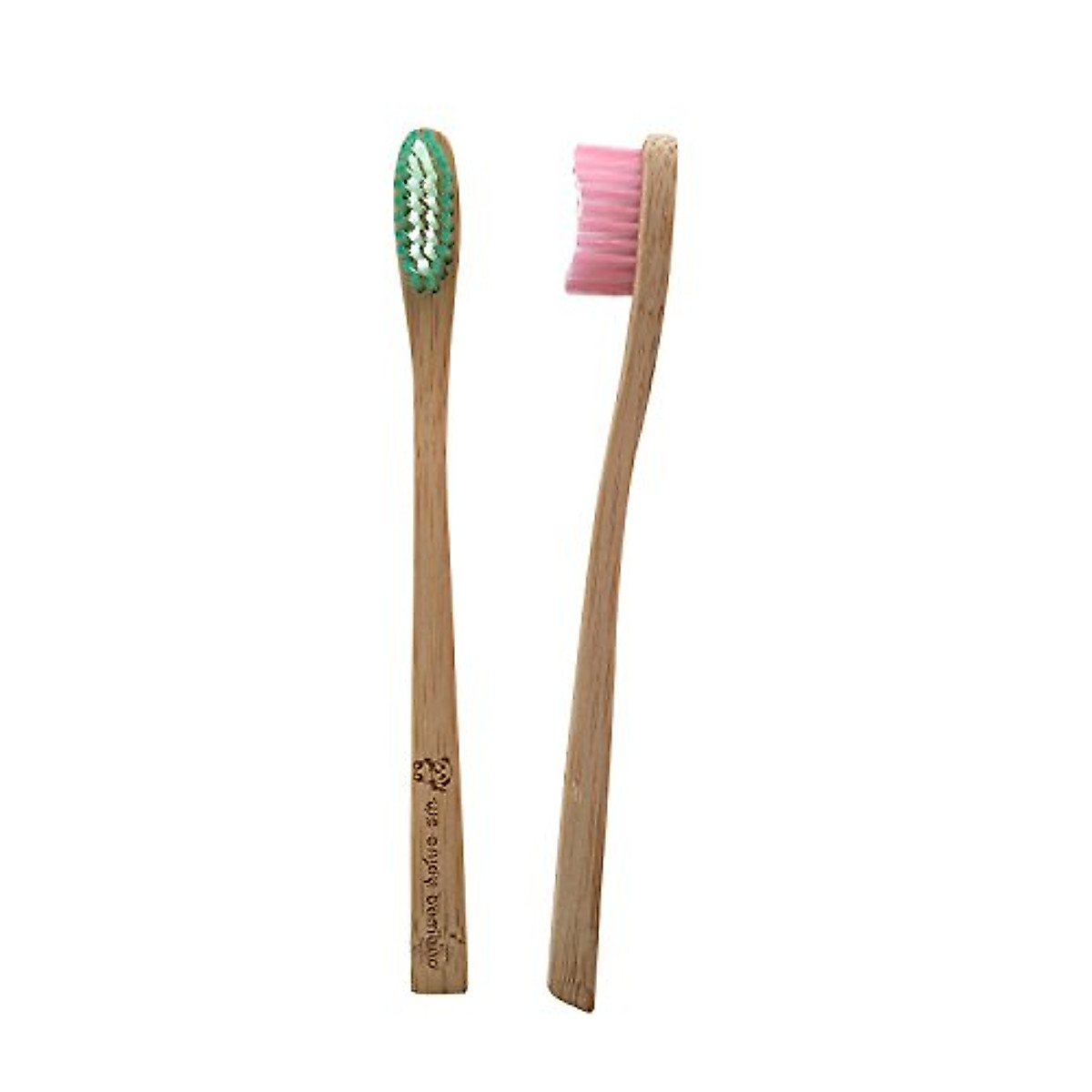 Natural Organic Eco Friendly Bamboo Toothbrush KIDS SOFT Nylon Bristles, BPA Free, Promote Responsible Dental Care (4- Pack)