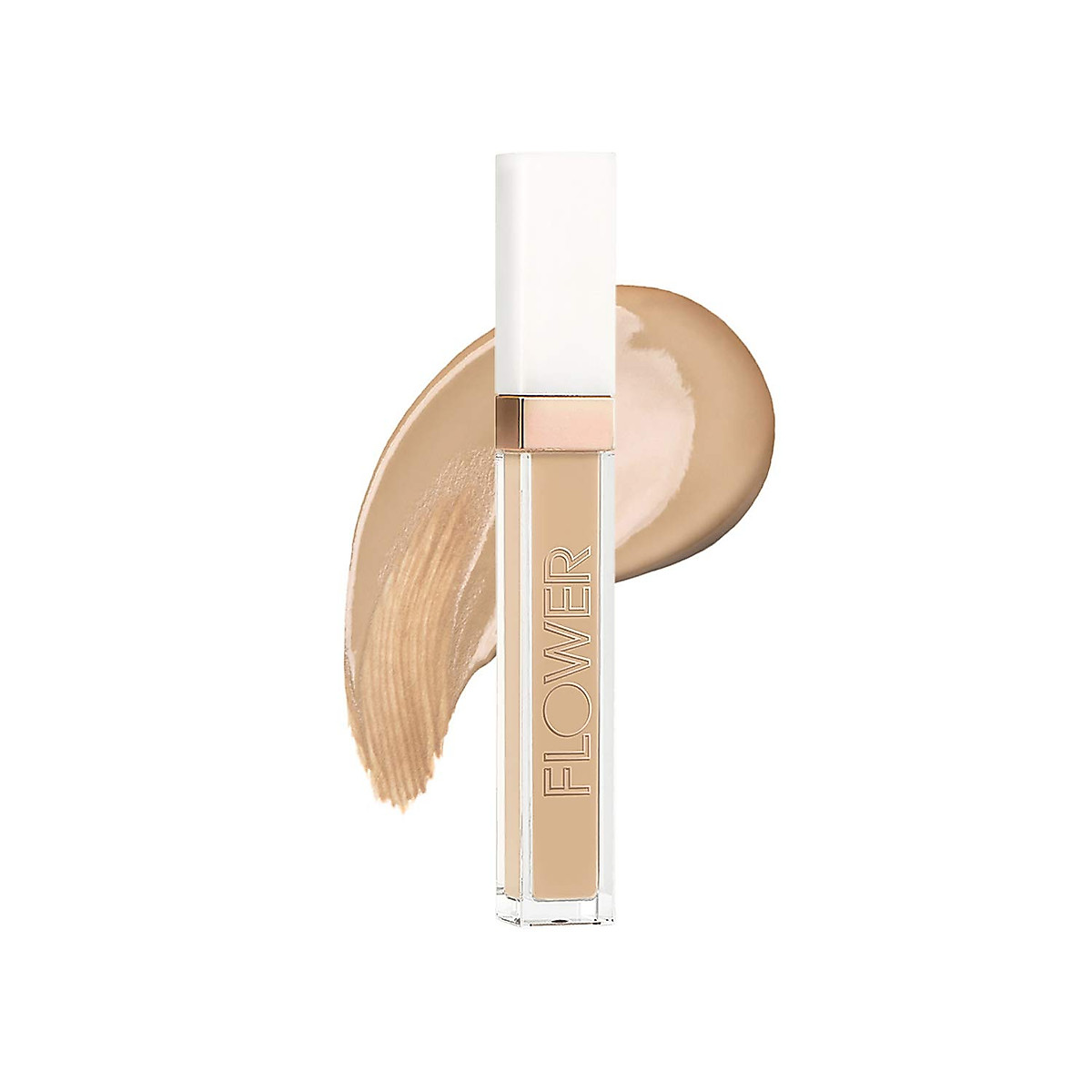Flower Beauty Light Illusion Full Coverage Concealer- Diffuse Dark Under Eye Circles, Weightless Formula, Crease Proof Makeup (Light)